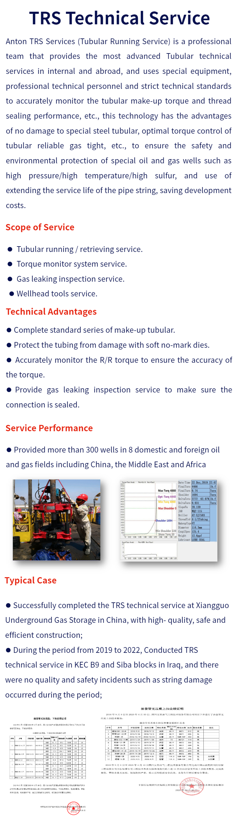 TRS Technology Services and Materials